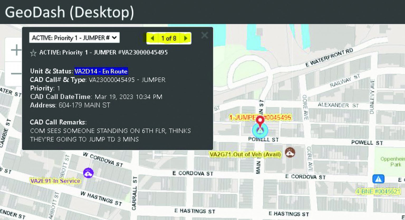 Figure 4 Active Calls - Police Chief Magazine