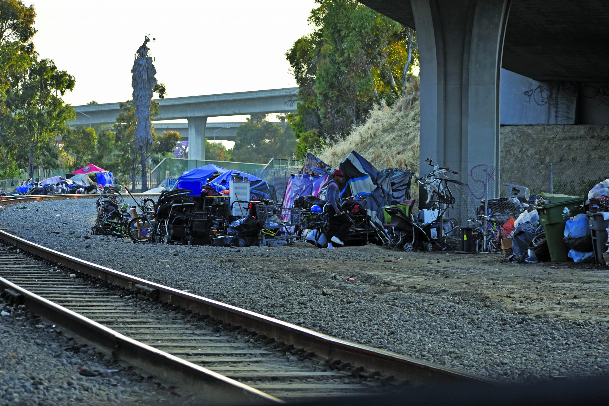 Homeless Encampment under Freeway Overpass - Police Chief Magazine