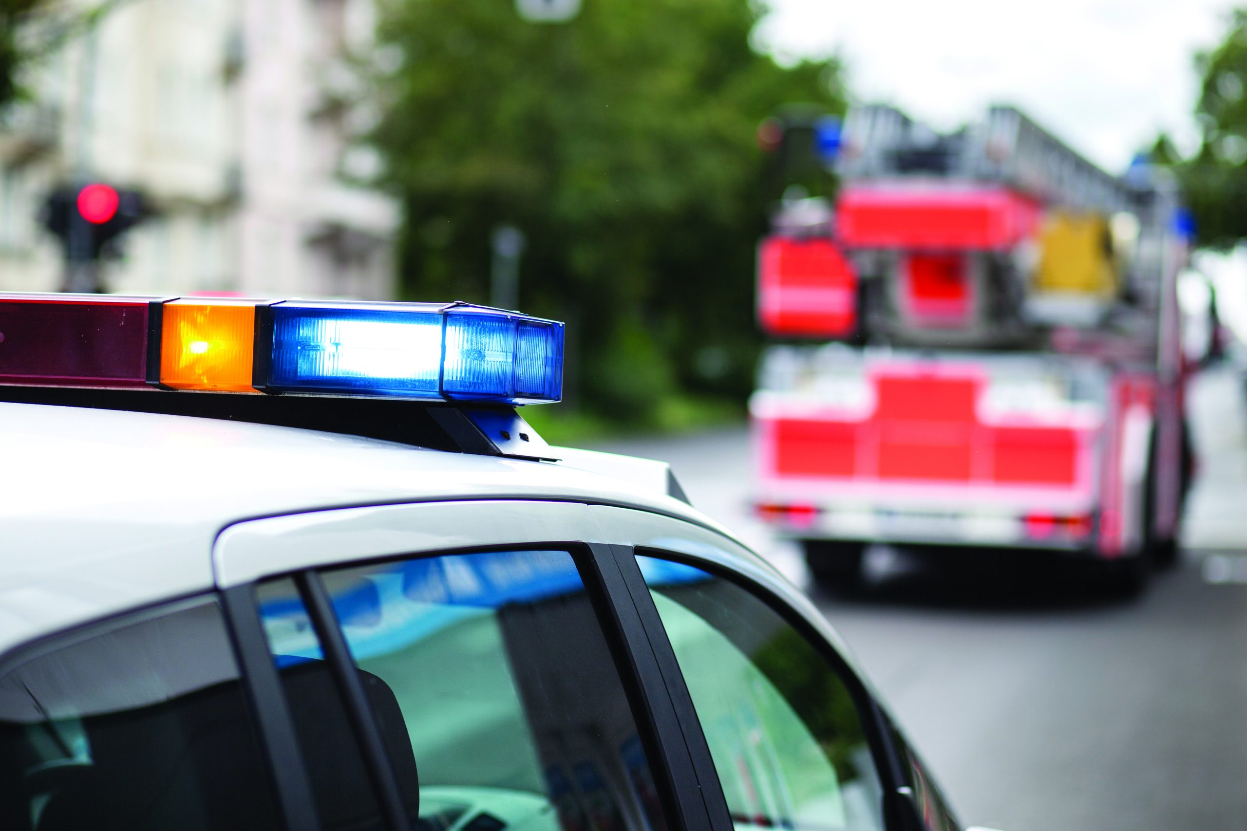 Police car and fire engine truck - Police Chief Magazine