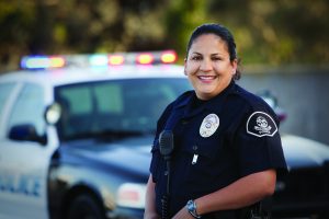 Hispanic policewoman - Police Chief Magazine