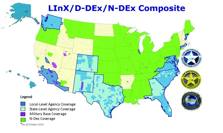 Image 1_LInX and NDex Map - Police Chief Magazine
