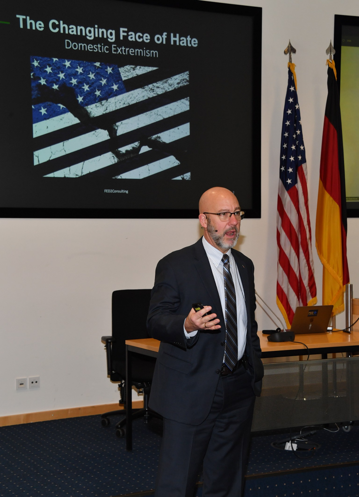 Presenting on Domestic Extremism at the George C Marshall Center in ...